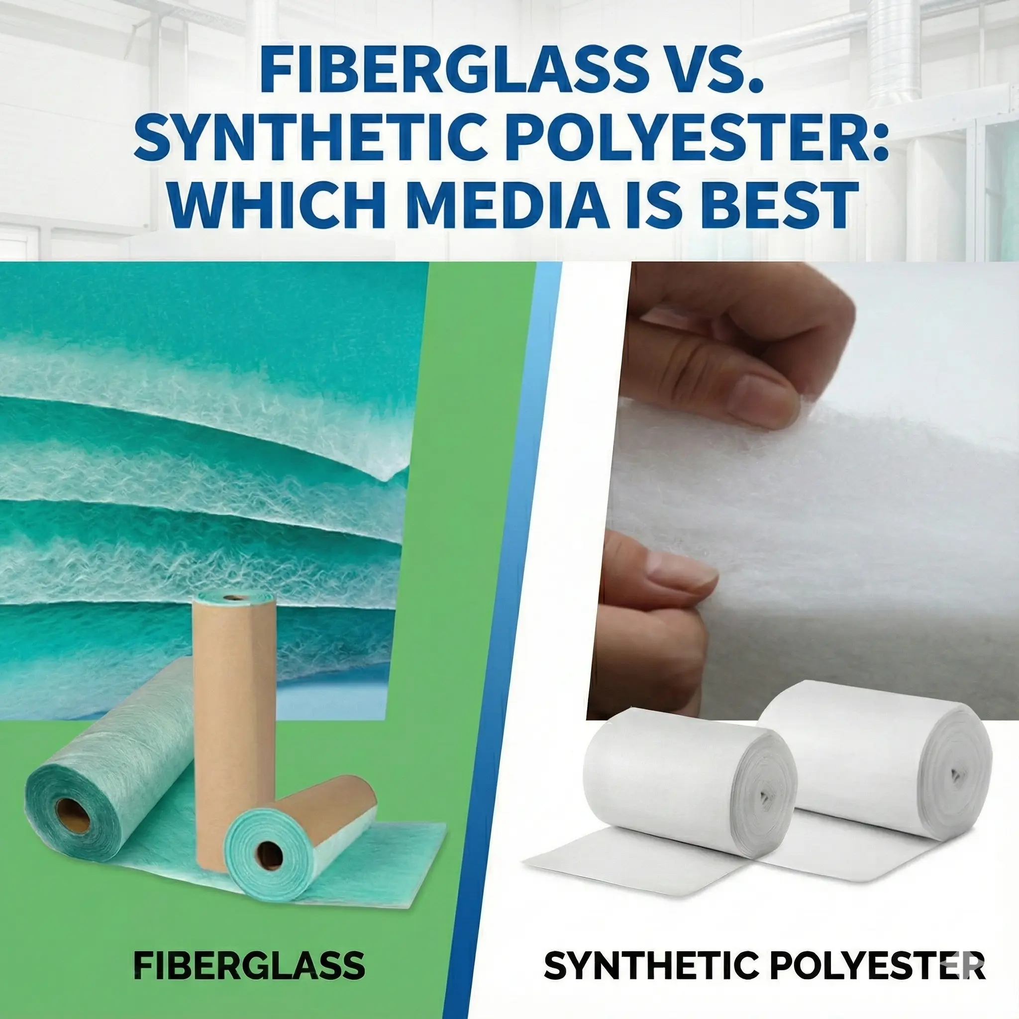 Fiberglass vs Synthetic Polyester: Choosing Best Paint Filter Media